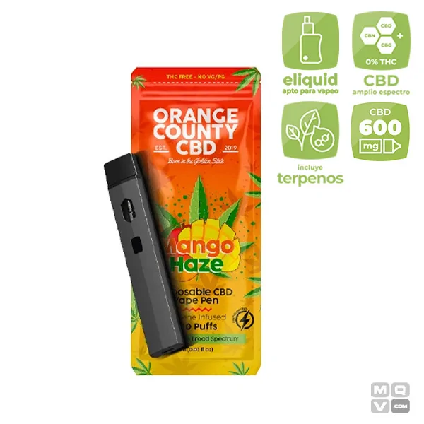 Disposable Pod Mango Haze Orange County - MASQUEVAPOR.com.