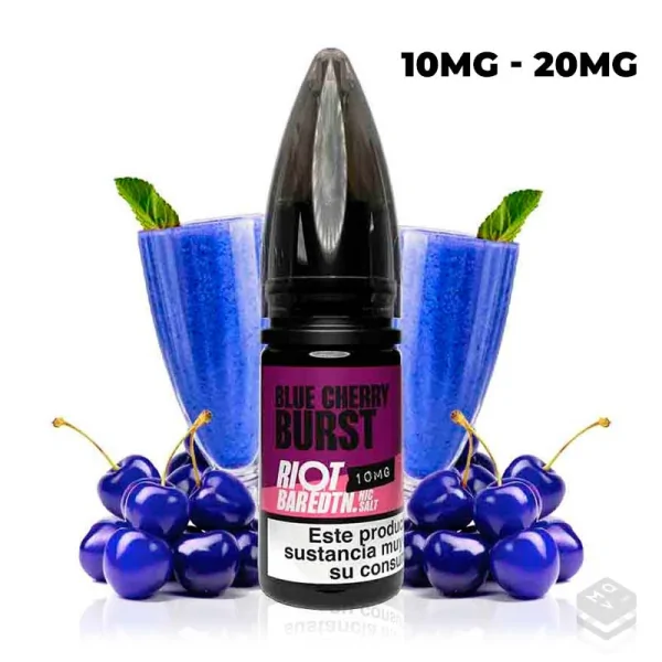 BLUE CHERRY BURST RIOT SQUAD BAR EDTN SALTS 10ML - MASQUEVAPOR.com