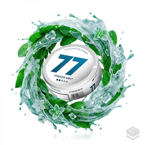 BOLSITA DE NICOTINA FREEZE MINT 77 NICOTINE POUCHES